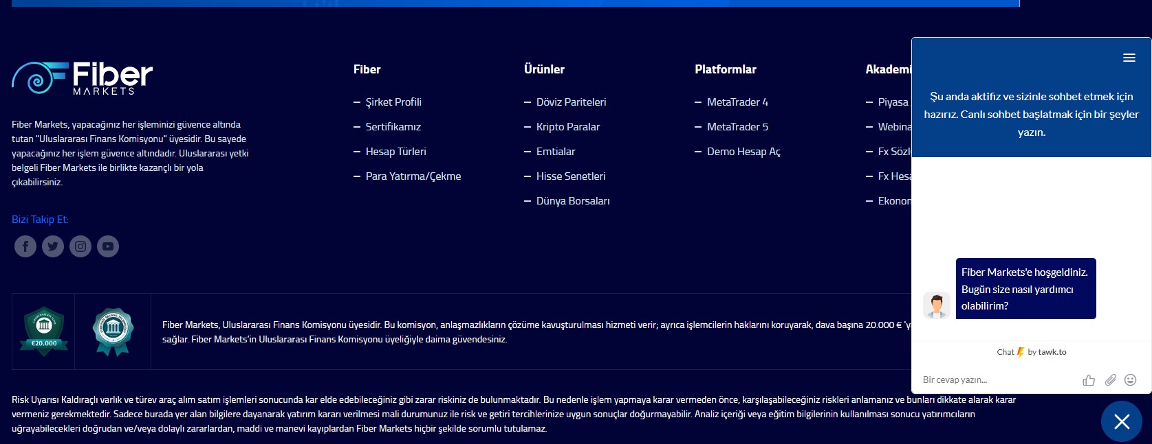 Fiber Markets Forex Giriş - Fiber Markets İnceleme 2023